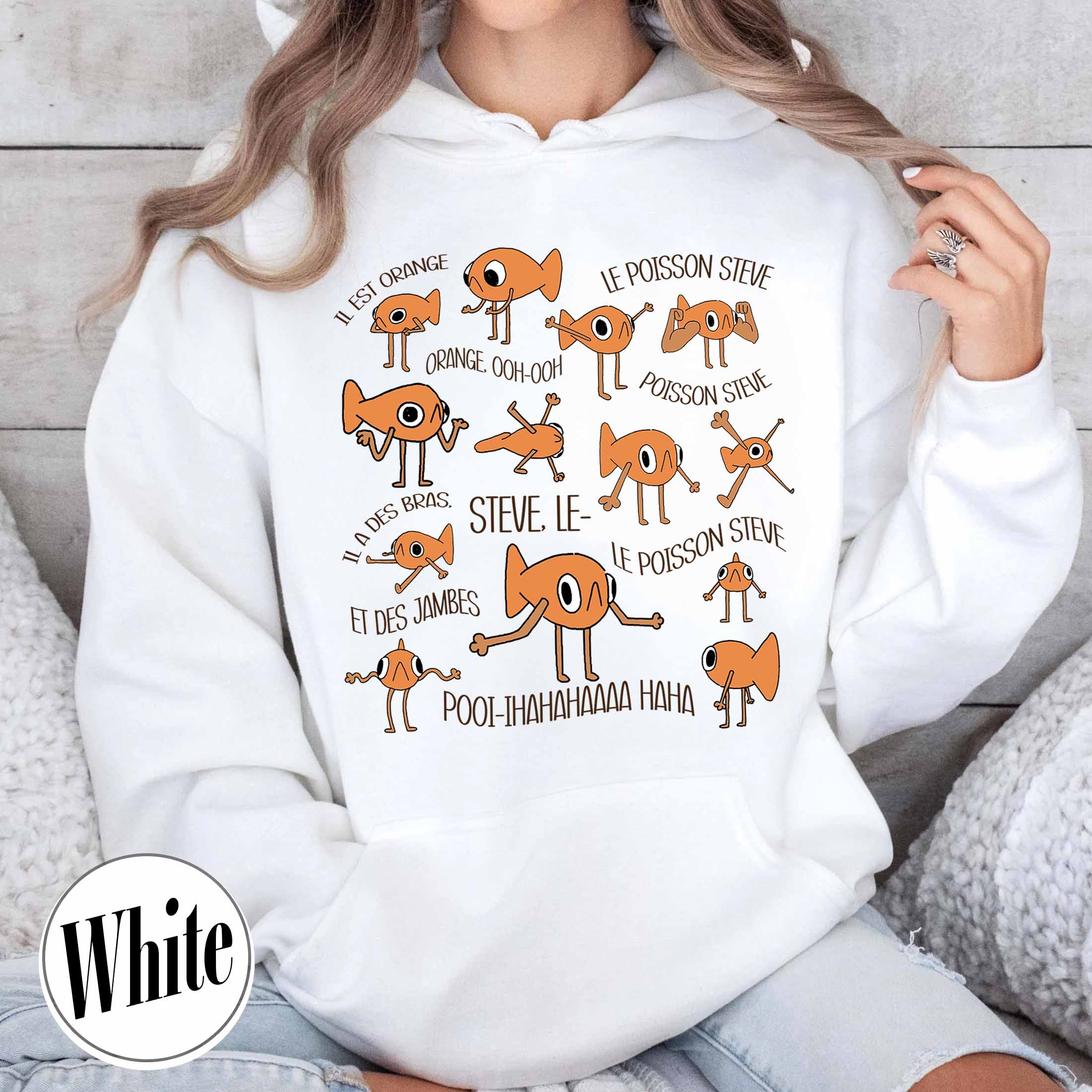 Le Poisson Steve Hoodie, Funny Meme Hoodie, Viral Meme Tiktok Hoodie – Zig5